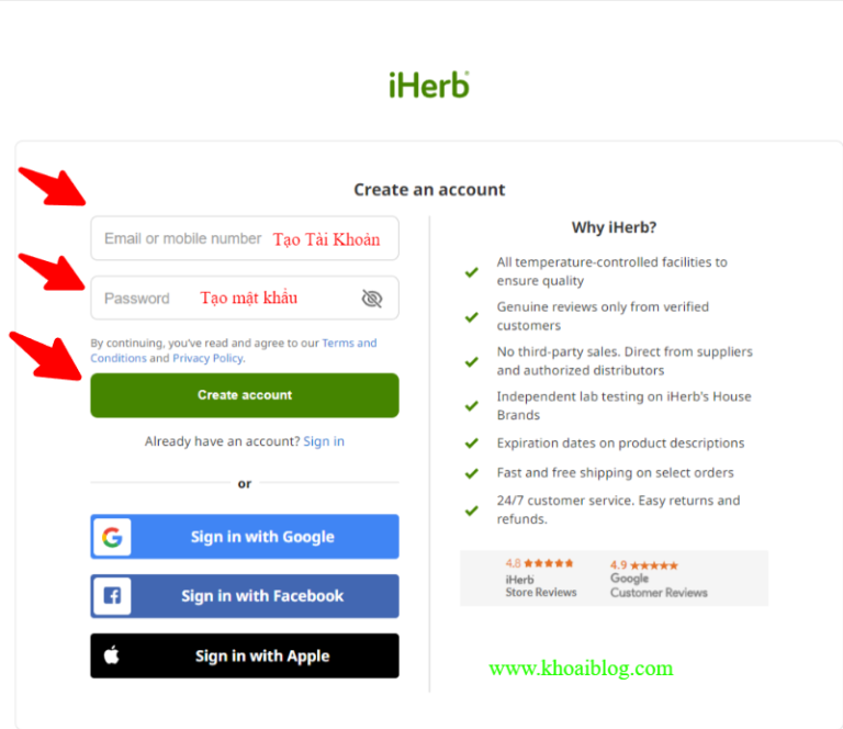Hướng dẫn cách mua hàng iHerb mới nhất năm 2024 - Khoai Blog