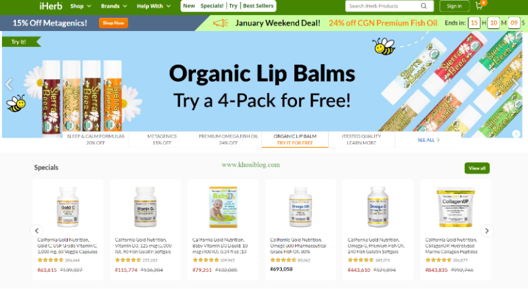 Hướng dẫn cách mua hàng iHerb mới nhất năm 2024 - Khoai Blog